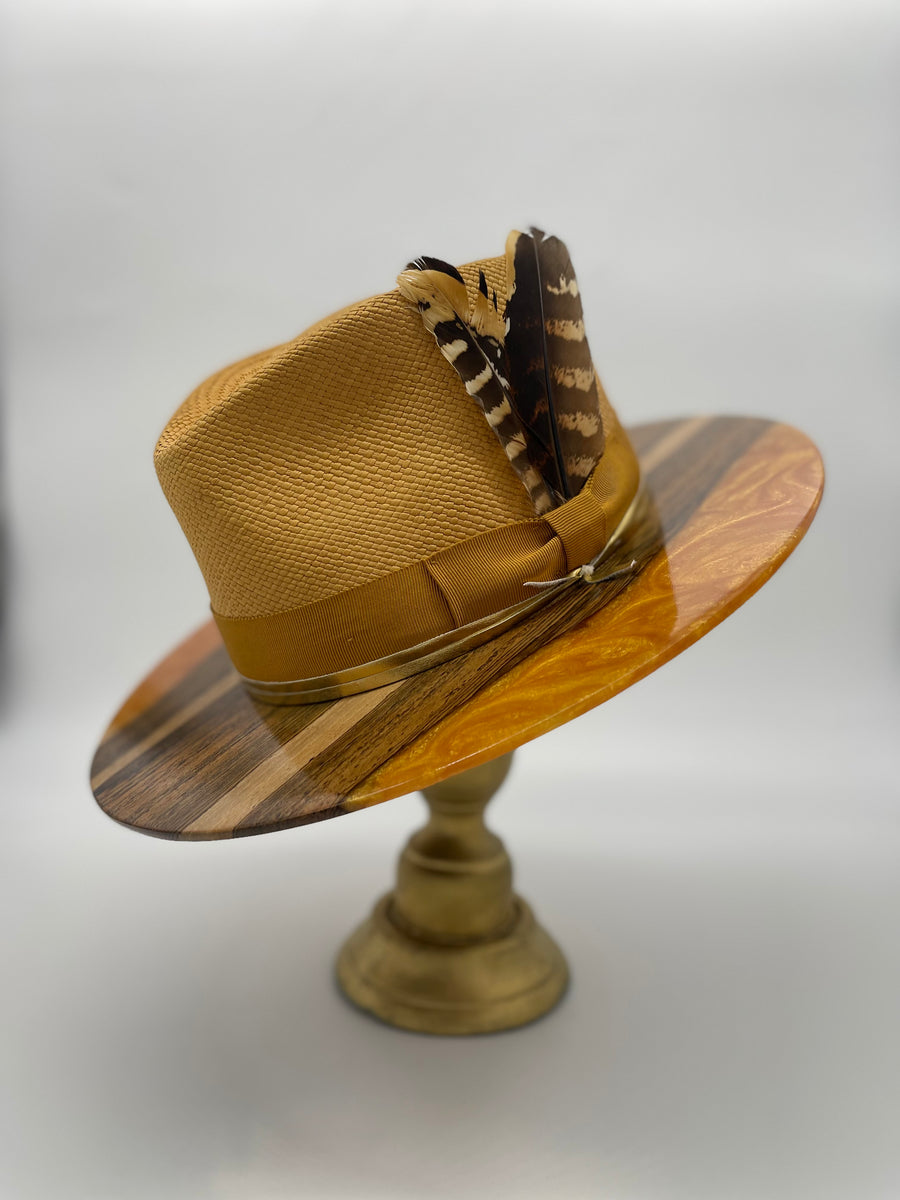 GOLD MEXICAN BOCOTE WOOD BRIM – The Dapper Renaissance